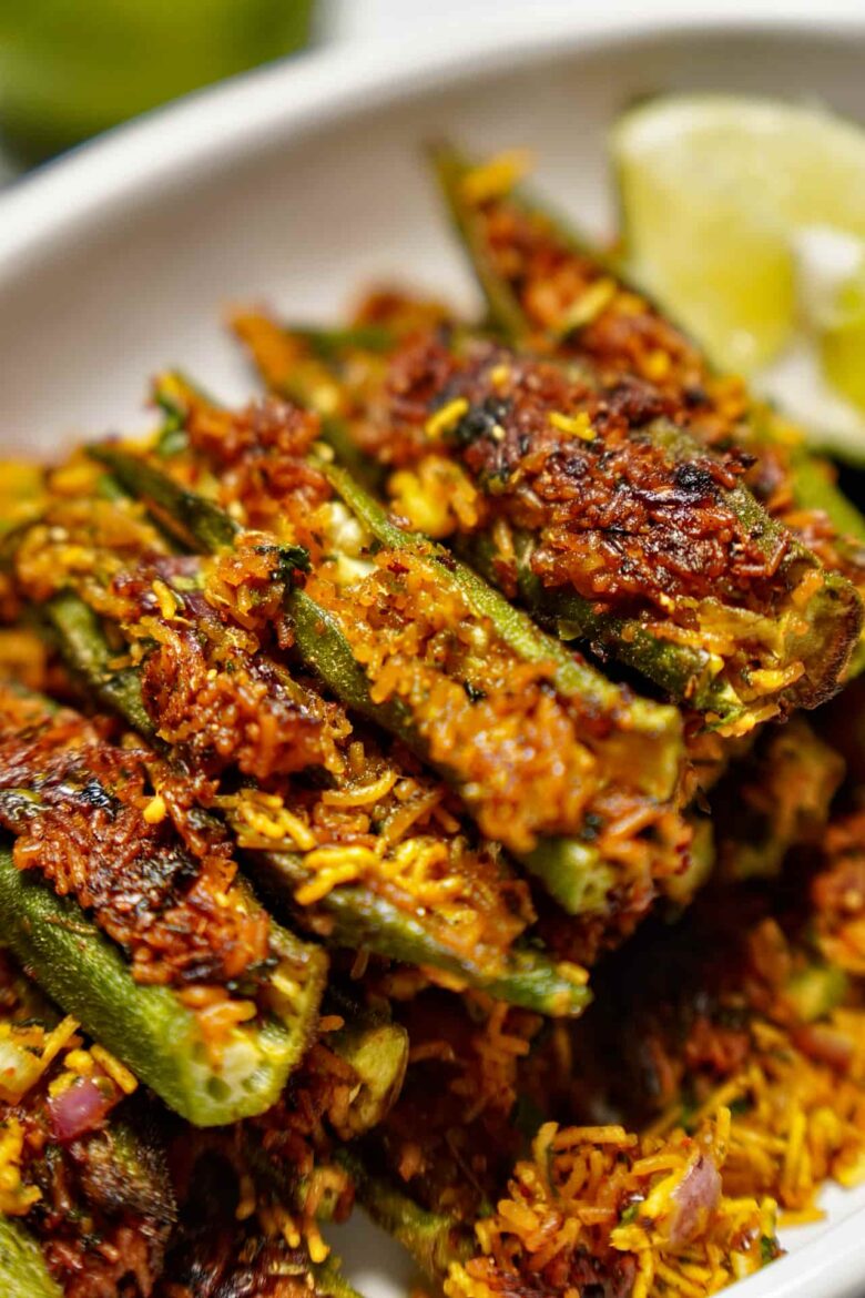 Bharela Bhinda Nu Shaak: The Crunchy, Spicy Stuffed Okra Recipe ...